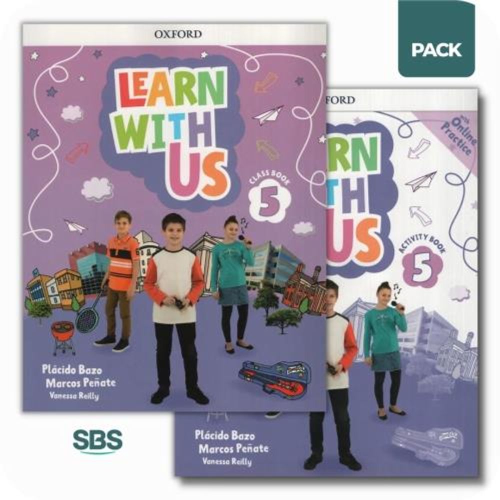 LEARN WITH US 5 - STUDENT'S BOOK + WORKBOOK PACK - SBS Librerias