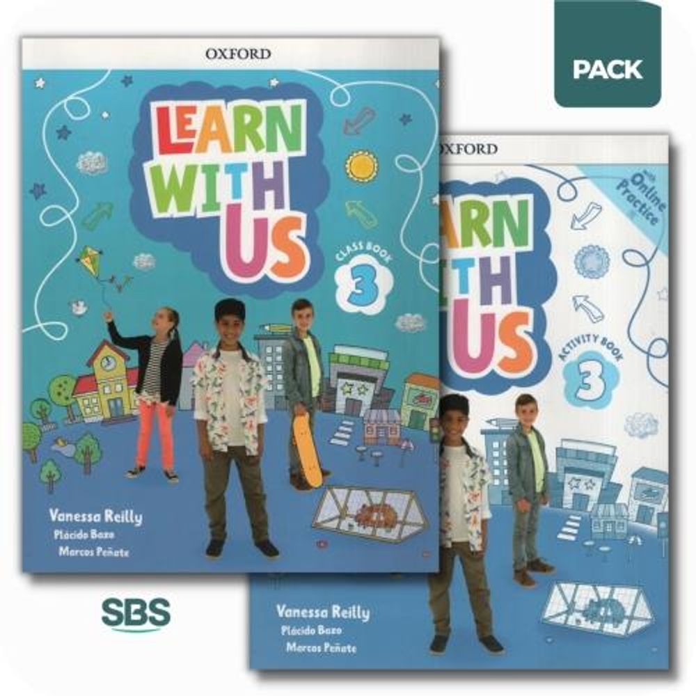 LEARN WITH US 3 - STUDENT'S BOOK + WORKBOOK PACK - SBS Librerias