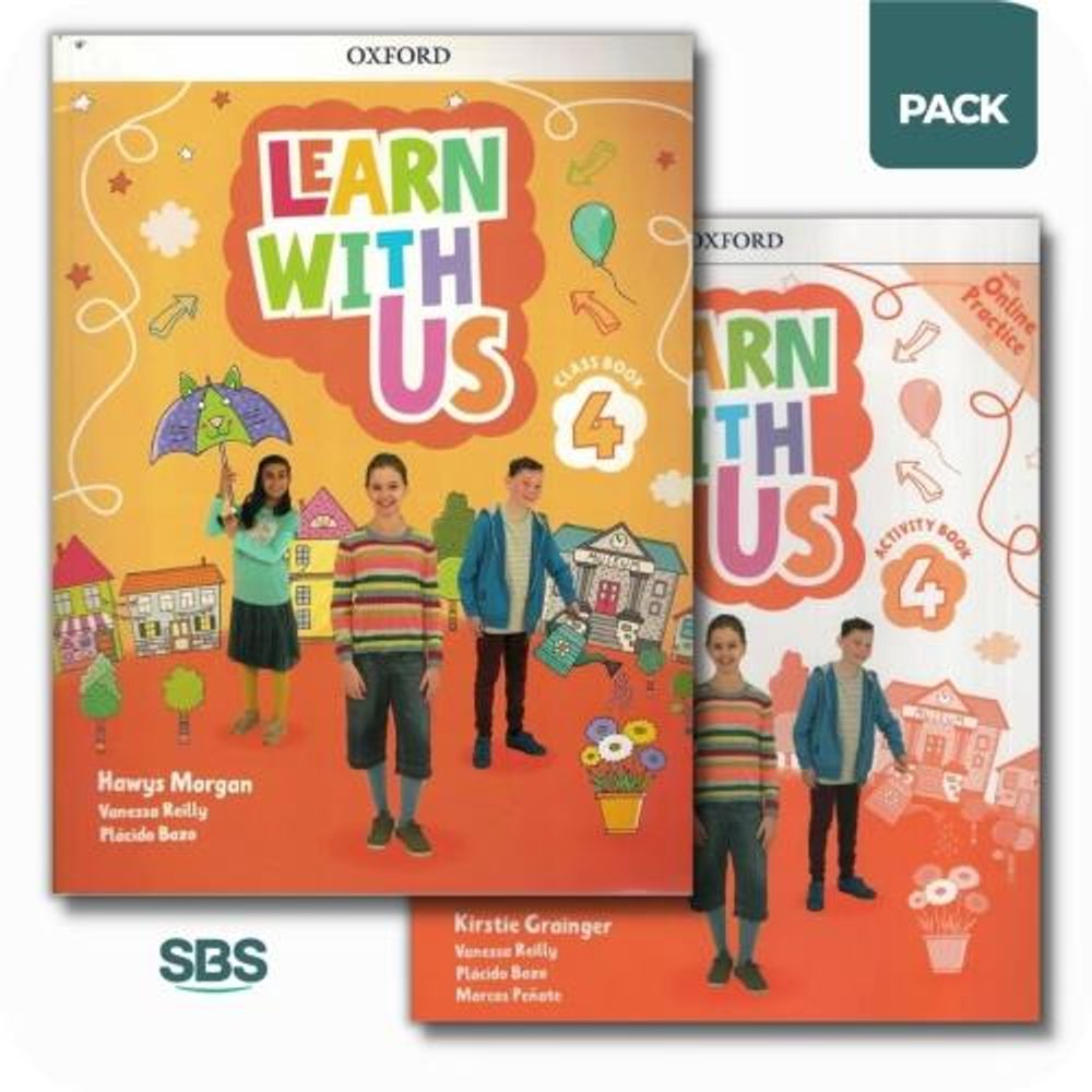 LEARN WITH US 4 - STUDENT'S BOOK + WORKBOOK PACK - SBS Librerias
