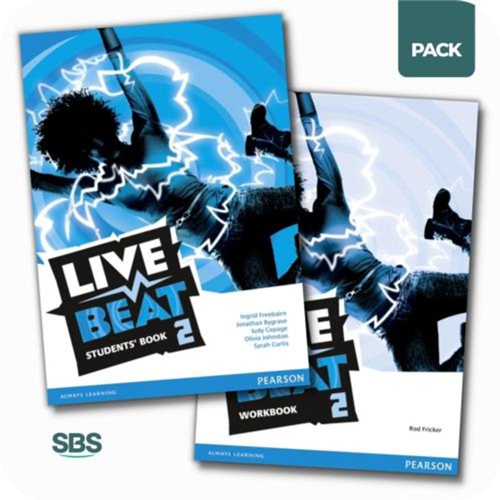 LIVE BEAT 2 - STUDENT'S BOOK + WORKBOOK PACK - 2 LIBROS - SBS Librerias