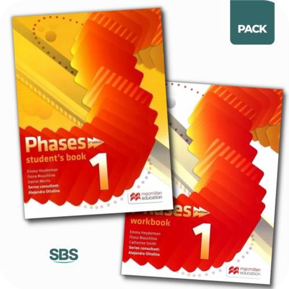 PHASES 1 2/ED - STUDENT'S BOOK + WORKBOOK PACK - 2 LIBROS - SBS Librerias