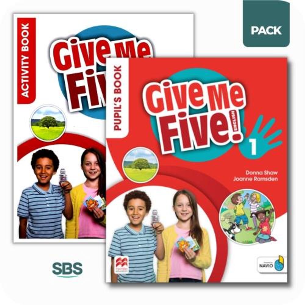 GIVE ME FIVE 1 - STUDENT'S BOOK + WORKBOOK PACK - SBS Librerias