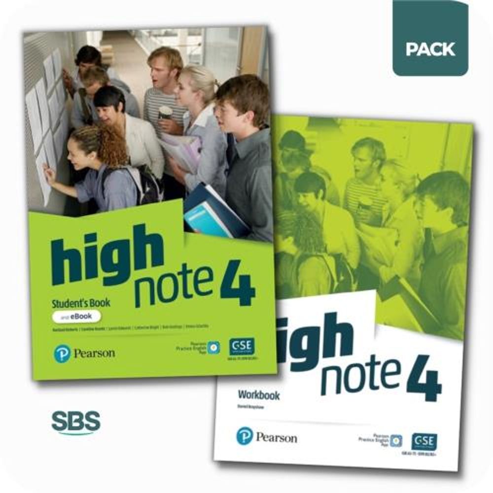 HIGH NOTE 4 - STUDENT'S BOOK + WORKBOOK - PACK 2 LIBROS - SBS Librerias