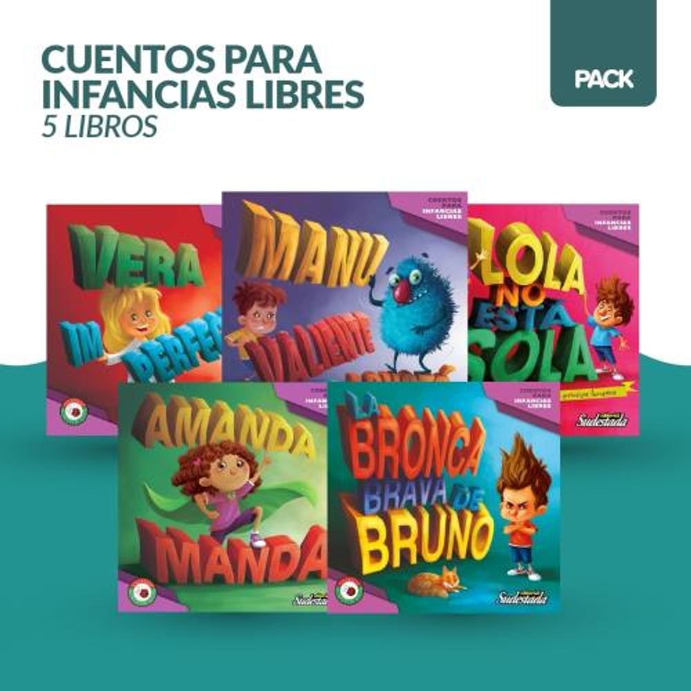 PACK CUENTOS PARA INFANCIAS LIBRES 5 LIBROS - SUDESTADA - SBS Librerias