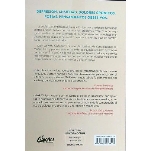 ESTE DOLOR NO ES MIO. RESUELVE TRAUMAS FAMILIARES HEREDADOS - SBS Librerias