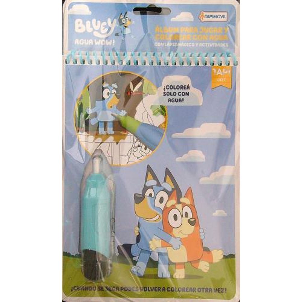 BLUEY - AGUA WOW - TAPI ART (CARTONE) - INCLUYE LAPIZ MAGICO - SBS ...