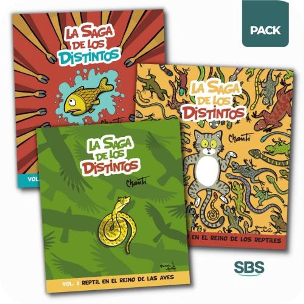 SAGA DE LOS DISTINTOS - 3 LIBROS - CHANTI - SBS Librerias