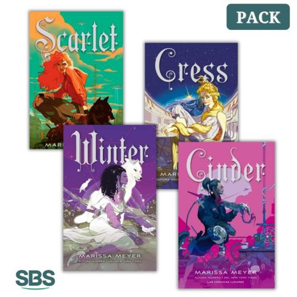 SAGA CRONICAS LUNARES - CINDER + SCARLET + CRESS + WINTER - - SBS Librerias