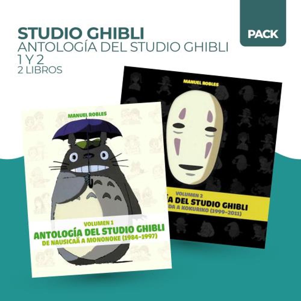ANTOLOGIA DEL ESTUDIO GHIBLI 1 y 2 - 2 LIBROS - SBS Librerias