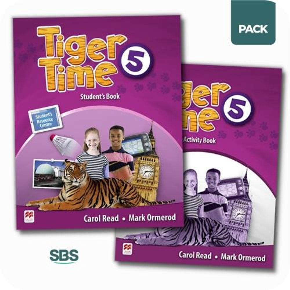 TIGER TIME 5 - STUDENT'S BOOK + WORKBOOK PACK - 2 LIBROS - SBS Librerias