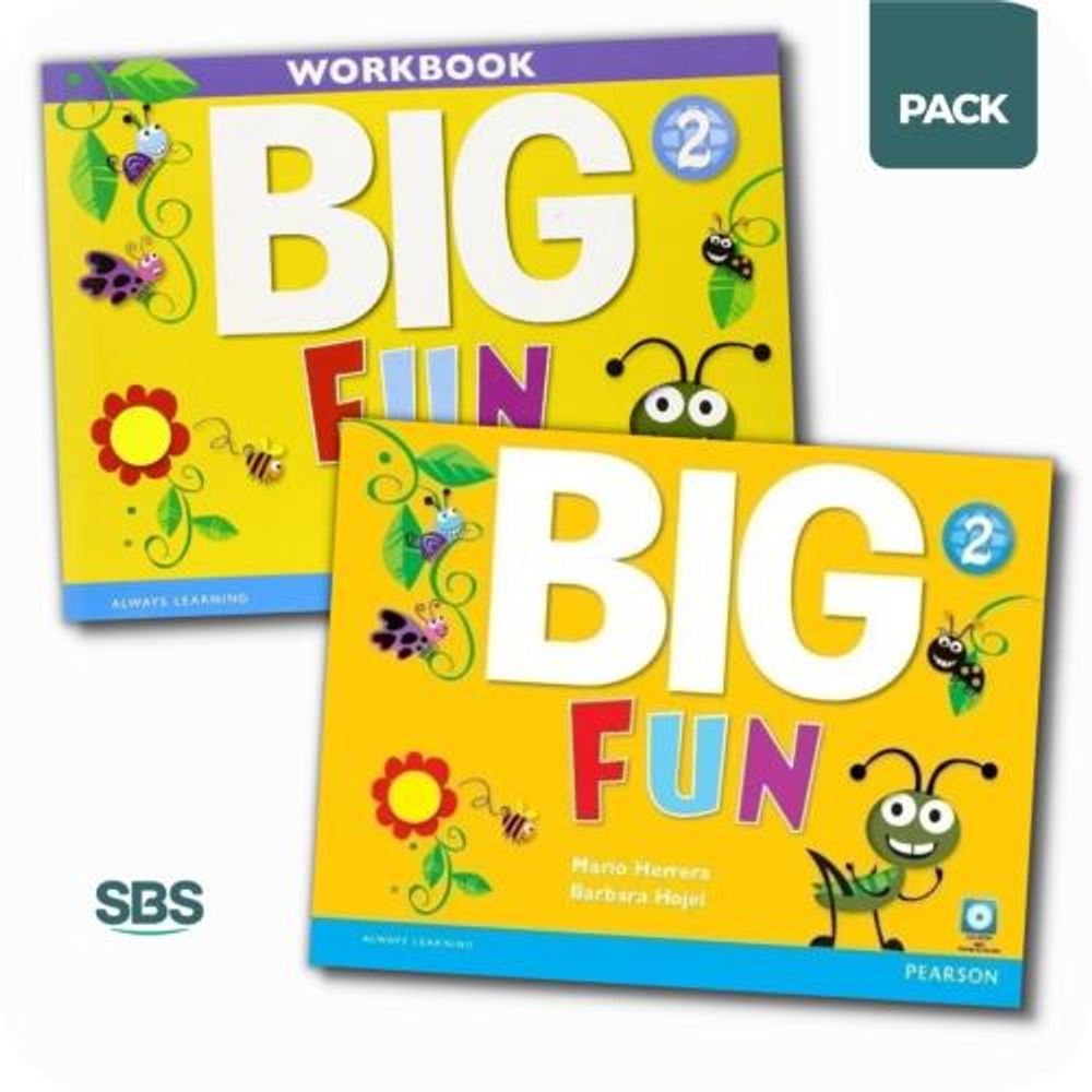 BIG FUN 2 - STUDENT'S BOOK + WORKBOOK PACK - 2 LIBROS - SBS Librerias