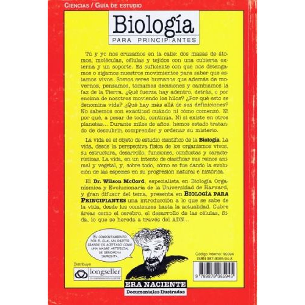 BIOLOGIA PARA PRINCIPIANTES - WILSON MCCORD - SBS Librerias