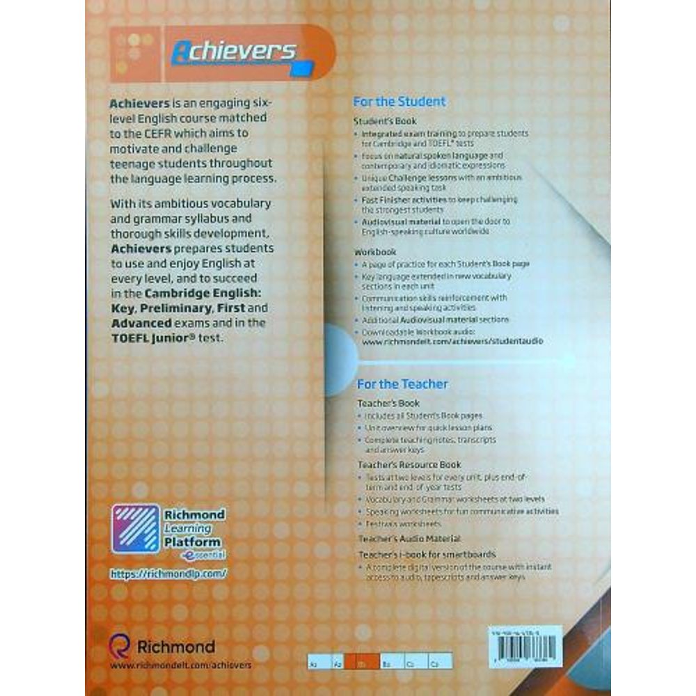 ACHIEVERS B1 - WORKBOOK - SBS Librerias