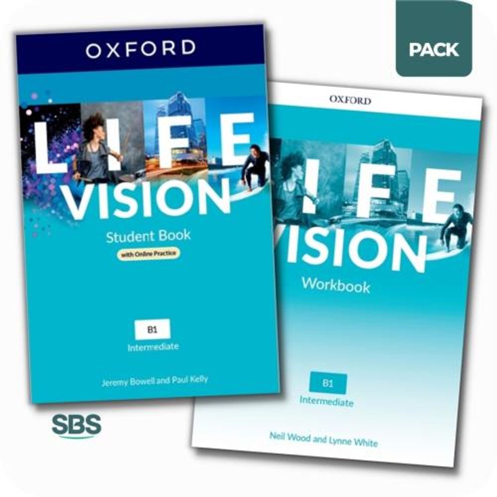 LIFE VISION INTERMEDIATE - STUDENT'S BOOK + WORKBOOK PACK - - SBS Librerias