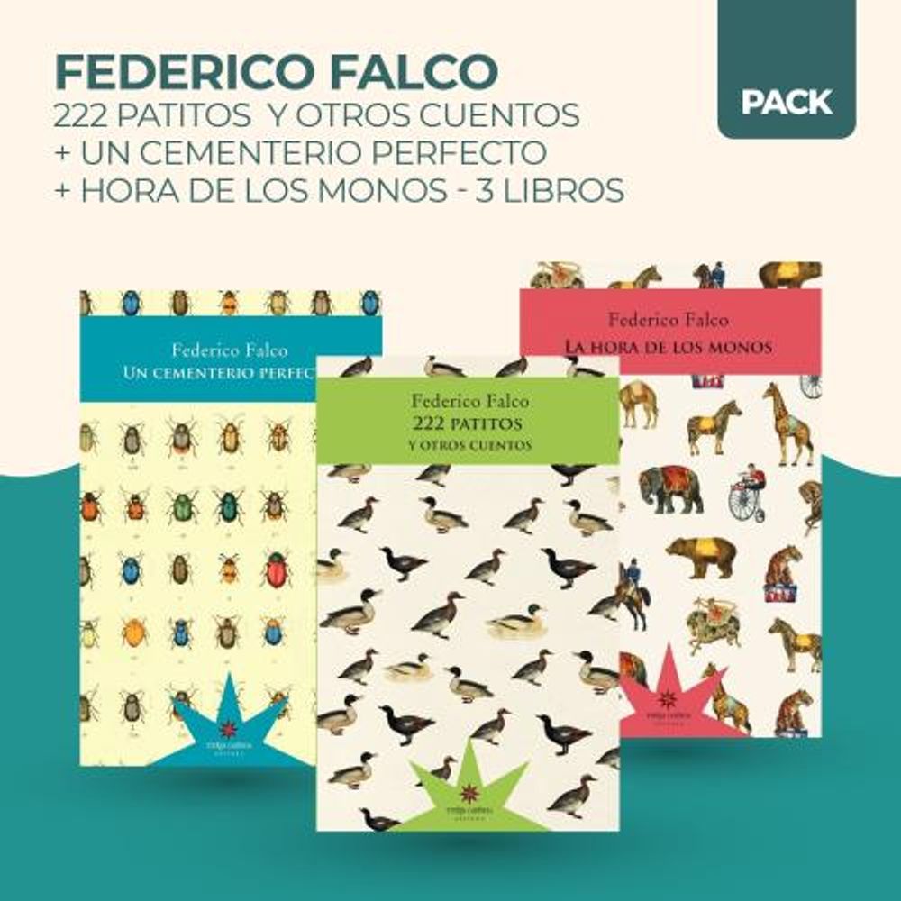 PACK FALCO 222 PATITOS + HORA MONOS + CEMENTERIO - 3 LIBROS - SBS Librerias